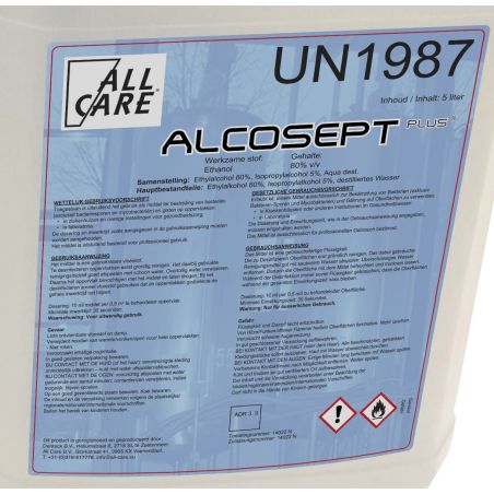 Oppervlakte desinfectie alcohol 5 liter can - Sanitaircentre.nl